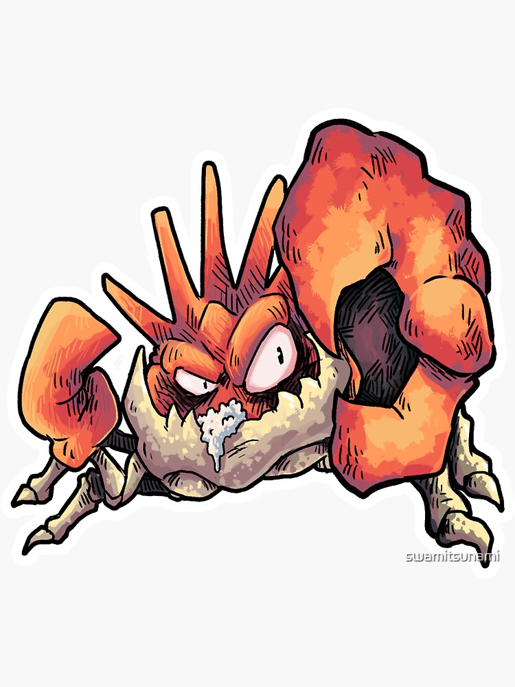 "Krab King " Sticker by swamitsunami | Redbubble