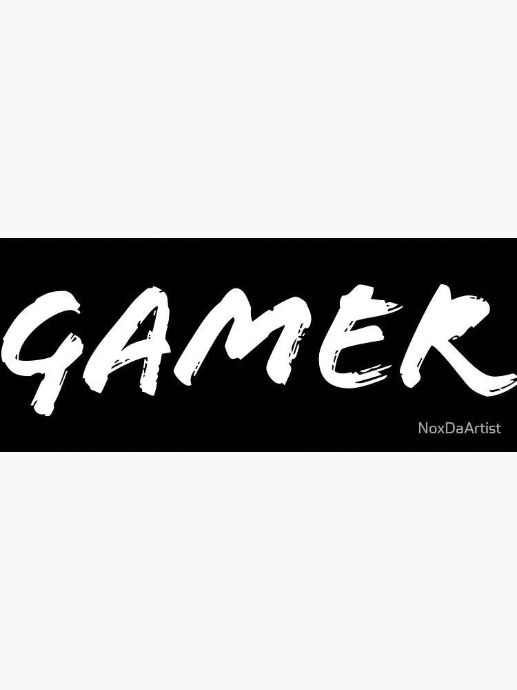 "gamer tag word design" Sticker for Sale by NoxDaArtist | Redbubble