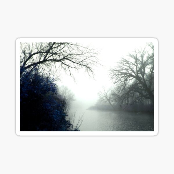 "Blue Fog" Sticker for Sale by mackography | Redbubble