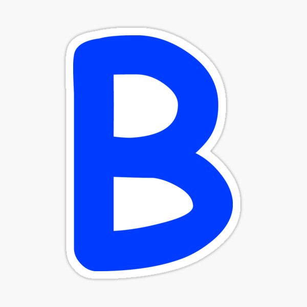 "Letter B Capital Alphabet Birthday Gift" Sticker for Sale by Shariss ...