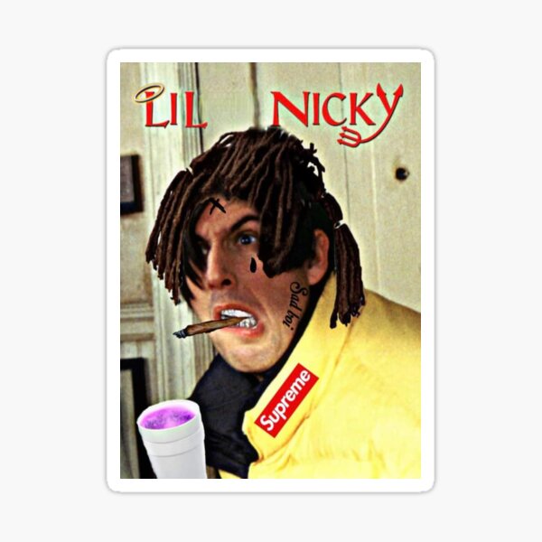 "Lil Nicky" Sticker for Sale by Lucky-Number-9 | Redbubble