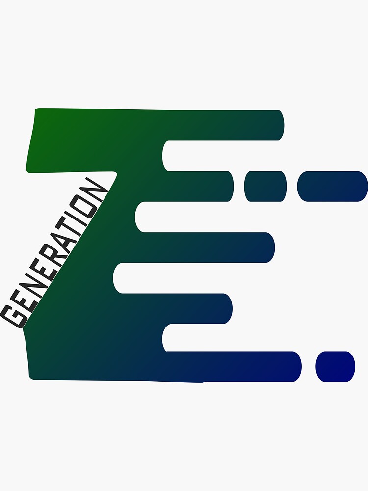 "GENERATION Z" Sticker for Sale by SEGEDESING | Redbubble