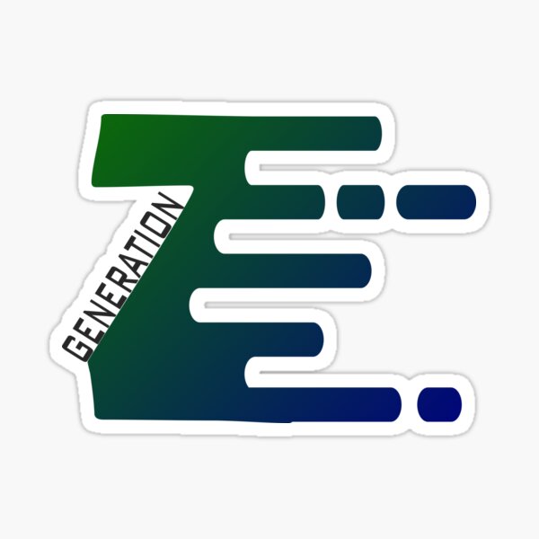 "GENERATION Z" Sticker for Sale by SEGEDESING | Redbubble