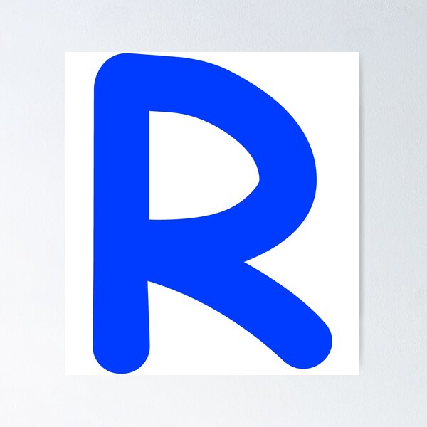 "Letter R Capital Alphabet Birthday Gift" Poster for Sale by Shariss ...