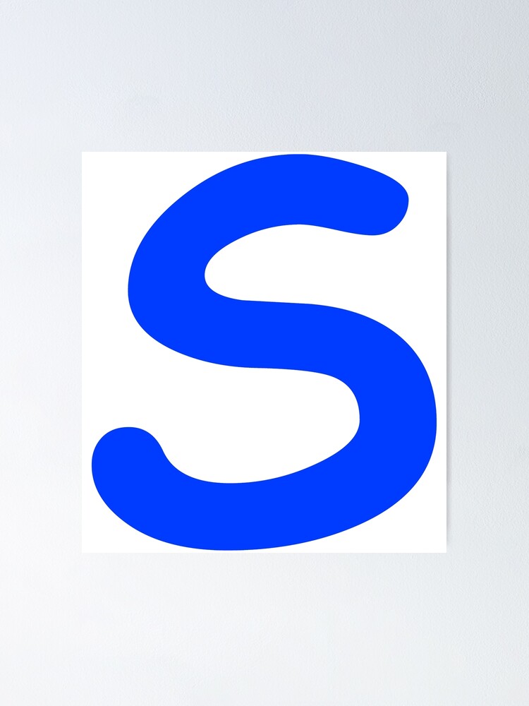 "Letter S Capital Alphabet Birthday Gift" Poster for Sale by Shariss ...