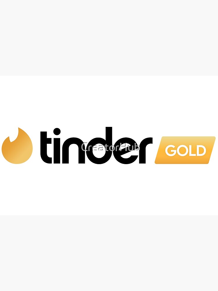 "Tinder GOLD BG white" Poster for Sale by CreatorHub | Redbubble