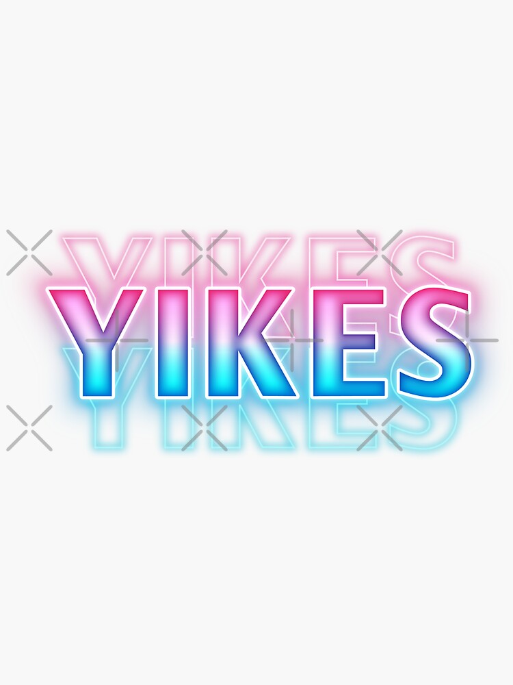 "Yikes " Sticker for Sale by SanzidaDesign | Redbubble