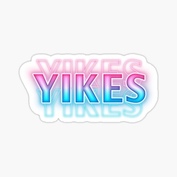 "Yikes " Sticker for Sale by SanzidaDesign | Redbubble