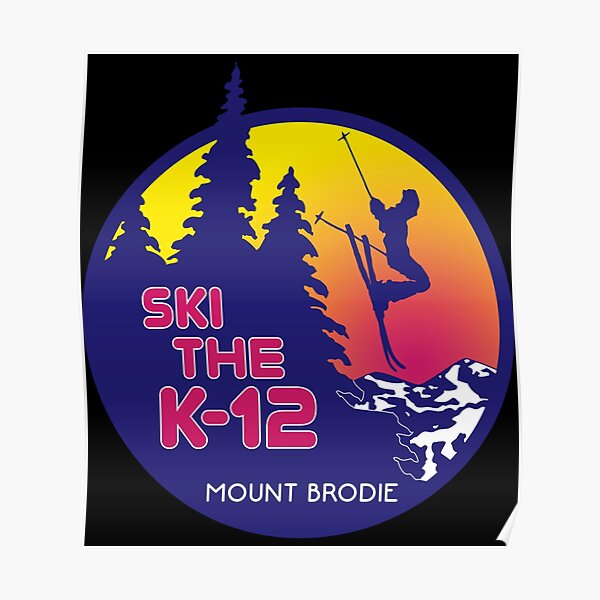 "Ski The K-12 Sticker" Poster for Sale by hemendia | Redbubble