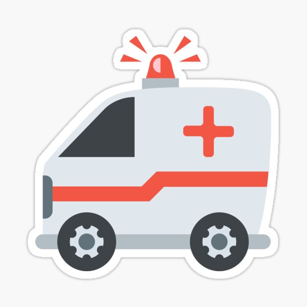 "Ambulance" Sticker for Sale by MKMemo1111 | Redbubble