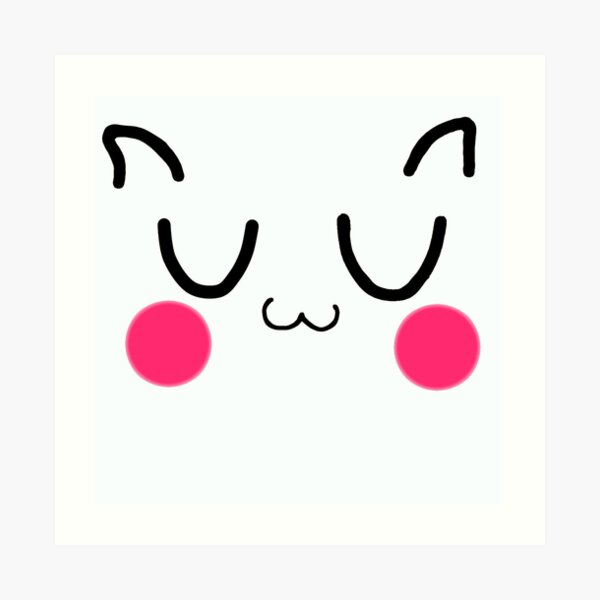 "Kawaii Uwu-Cute uwu Face emoji meme meaning" Art Print by ...