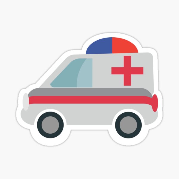 "Ambulance" Sticker for Sale by MKMemo1111 | Redbubble