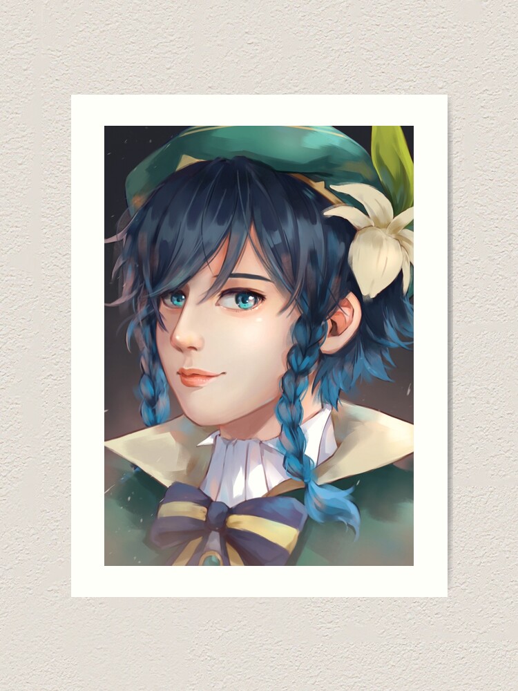 "Genshin Impact Venti" Art Print for Sale by jerrieart | Redbubble