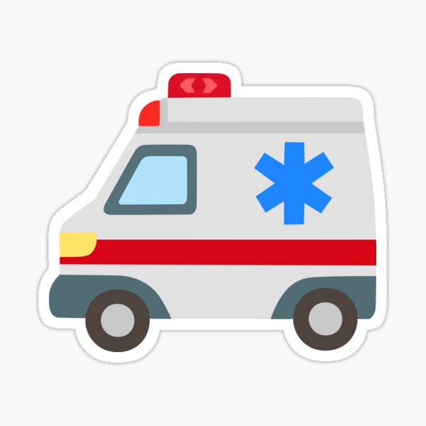 "Ambulance" Sticker for Sale by MKMemo1111 | Redbubble