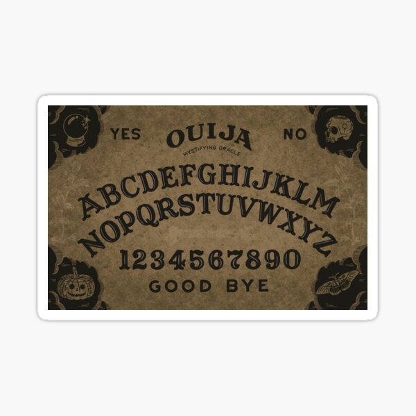 "Ouija Board" Sticker for Sale by caraghbrooks | Redbubble
