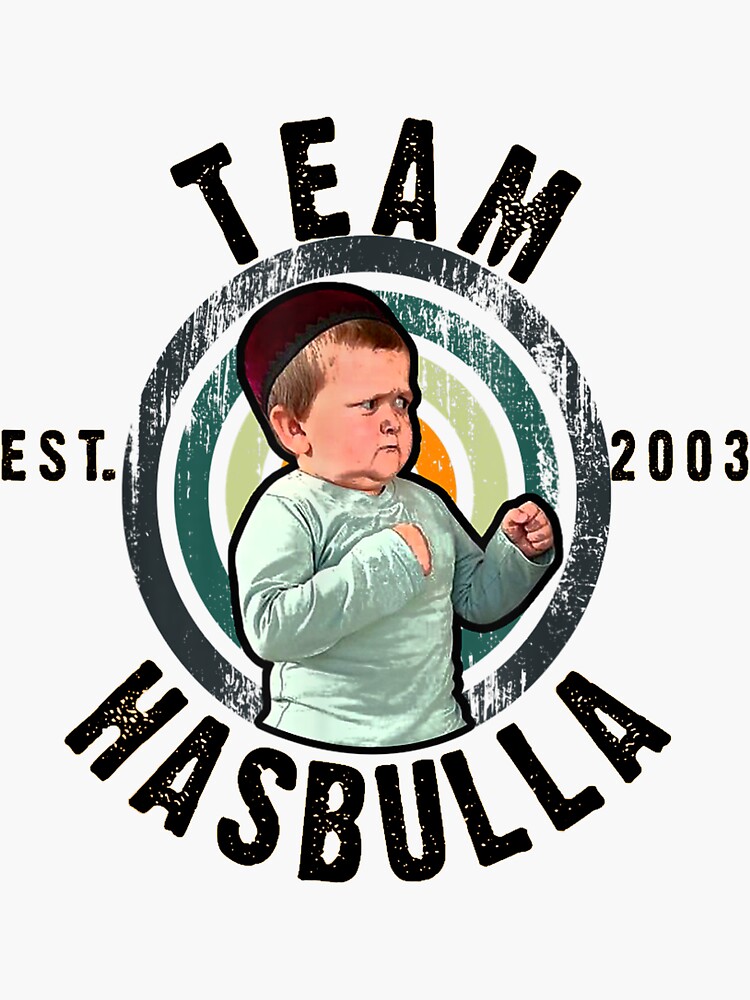 "Hasbulla - Funny Hasbulla Hasbullah smile - Hasbullah" Sticker for ...