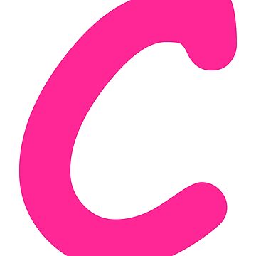 "Pink Letter C Capital Alphabet Girls Birthday Gift" Sticker for Sale ...