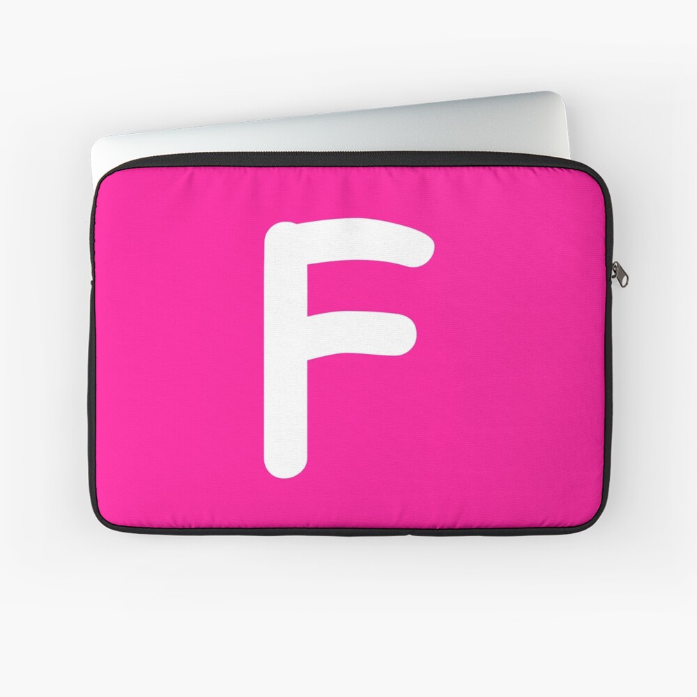 "Pink Letter F Capital Alphabet Girls Birthday Gift" Sticker for Sale ...