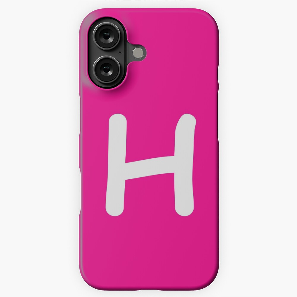 "Pink Letter H Capital Alphabet Girls Birthday Gift" Poster for Sale by ...