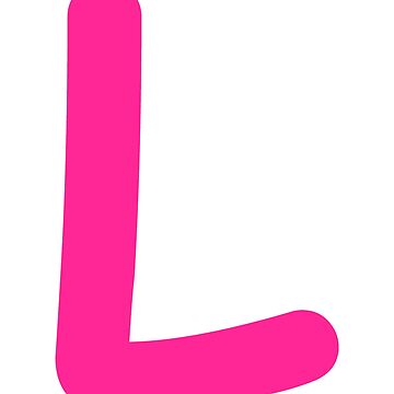 "Pink Letter L Capital Alphabet Girls Birthday Gift" Poster for Sale by ...