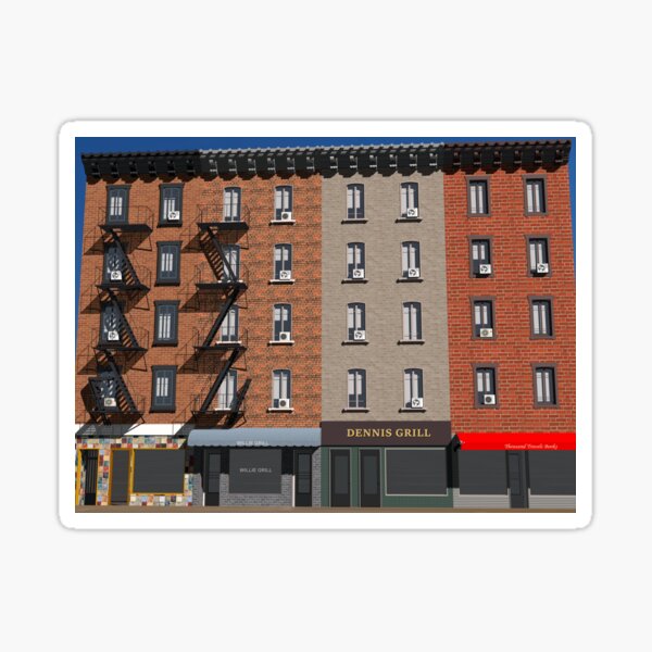 "New York Buildings" Sticker for Sale by luisdelafuente | Redbubble