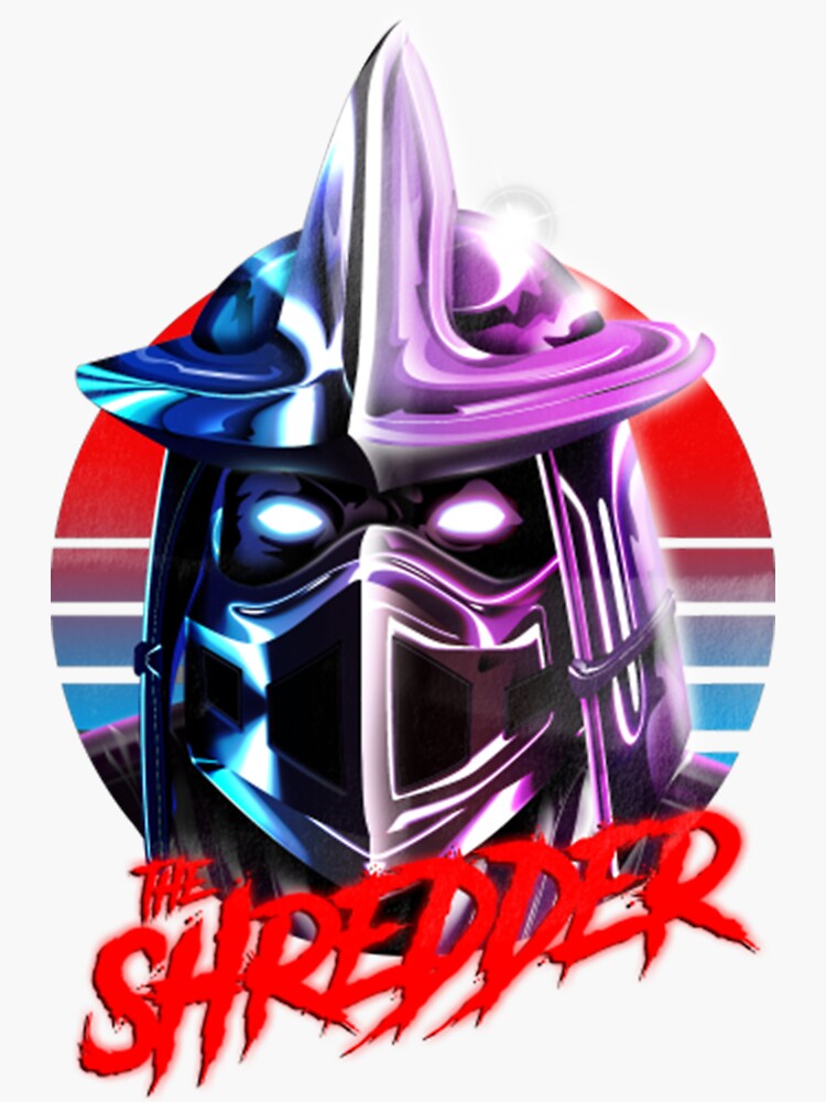 "Ninja Turtles the Shredder" Sticker for Sale by WashedInFaith | Redbubble