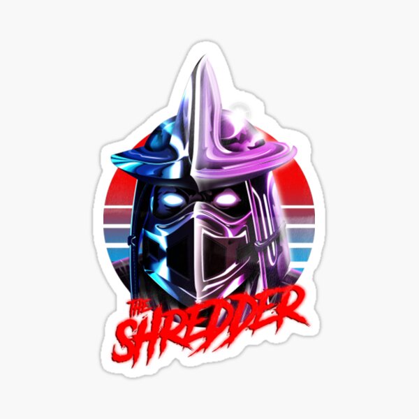 "Ninja Turtles the Shredder" Sticker for Sale by WashedInFaith | Redbubble