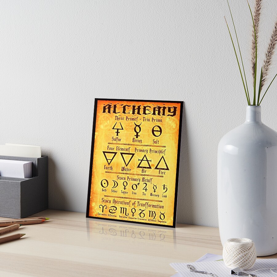 "Alchemy: The 4 Elements of the Aether!" Art Board Print by ...