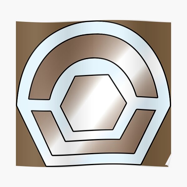 "Sinnoh Coal Badge" Poster for Sale by Biochao | Redbubble