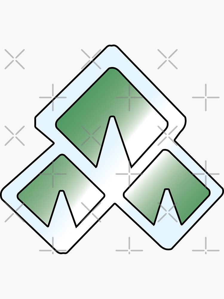 "Sinnoh Forest Badge" Sticker for Sale by Biochao | Redbubble