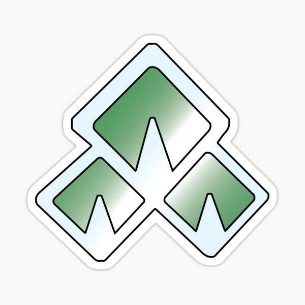 "Sinnoh Forest Badge" Sticker for Sale by Biochao | Redbubble