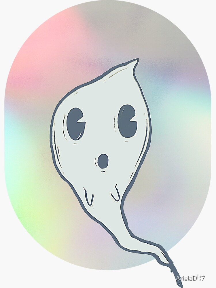 "Aesthetic Ghosti" Sticker for Sale by ArielaD47 | Redbubble