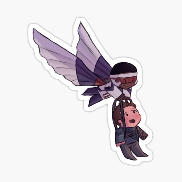 "Chibi Sam and Bucky # 2 (TFATWS)" Sticker for Sale by lycreations ...