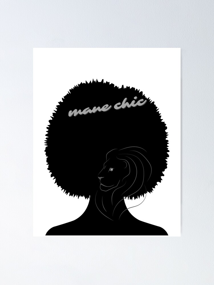 "mane chic" Poster for Sale by BlessingsM | Redbubble