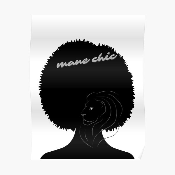 "mane chic" Poster for Sale by BlessingsM | Redbubble