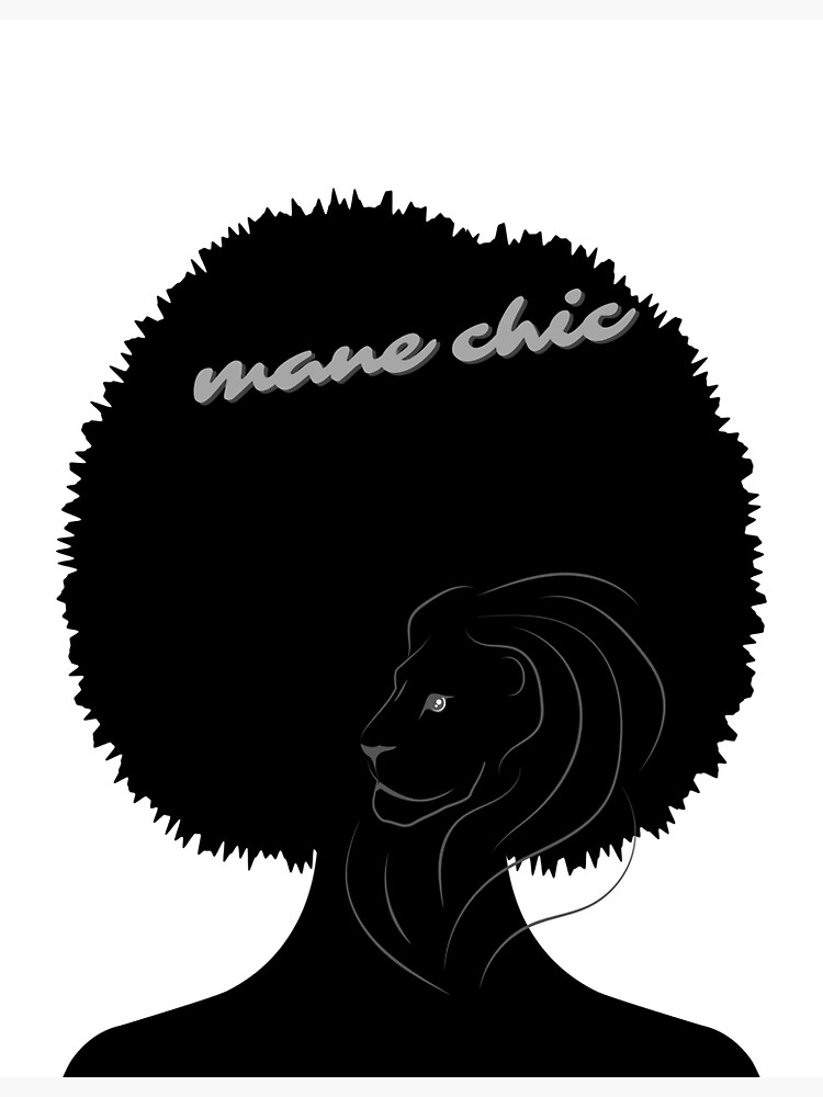 "mane chic" Sticker for Sale by BlessingsM | Redbubble