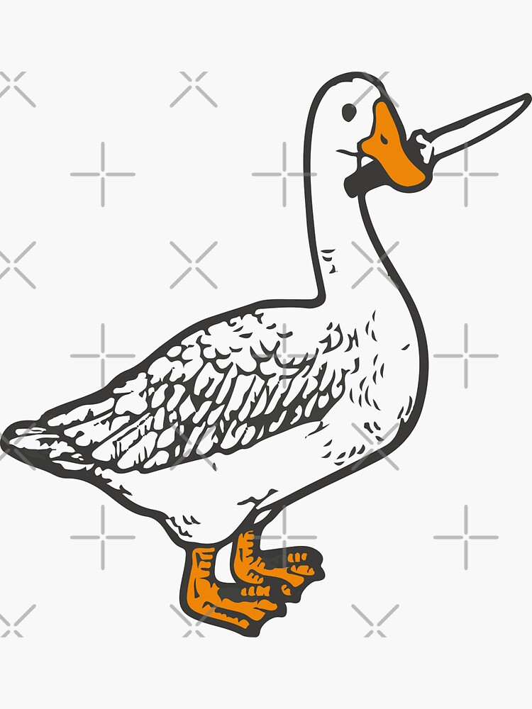 "knife goose" Sticker for Sale by YoZuDesign | Redbubble