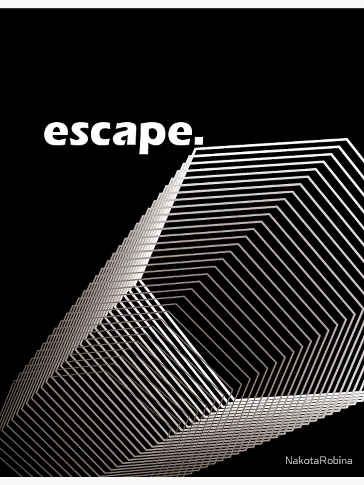 "Escape" Sticker by NakotaRobina | Redbubble