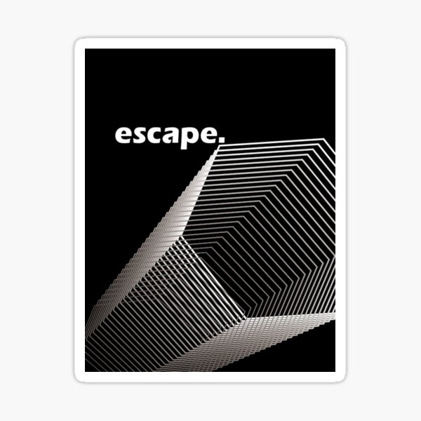 "Escape" Sticker by NakotaRobina | Redbubble