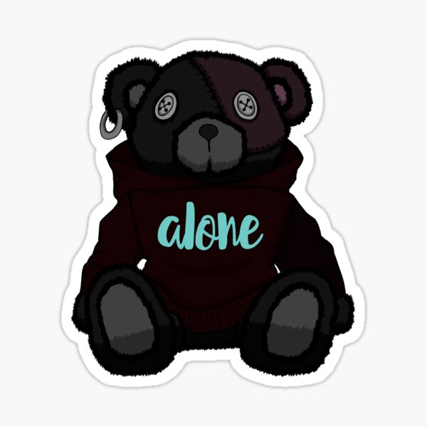 "Emo & Urban Teddy Bear" Sticker for Sale by Benjamin Torres | Redbubble
