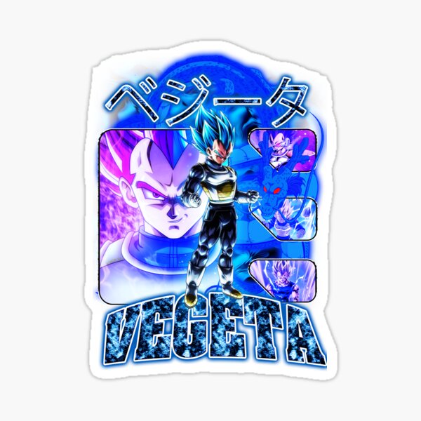 "Vegeta" Sticker for Sale by ucetees | Redbubble