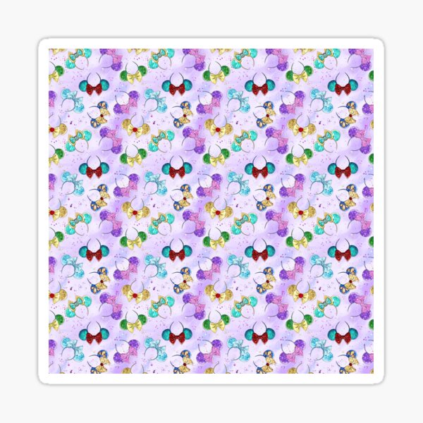 "Princess Minnie Ears" Sticker for Sale by Rainbows Galore | Redbubble