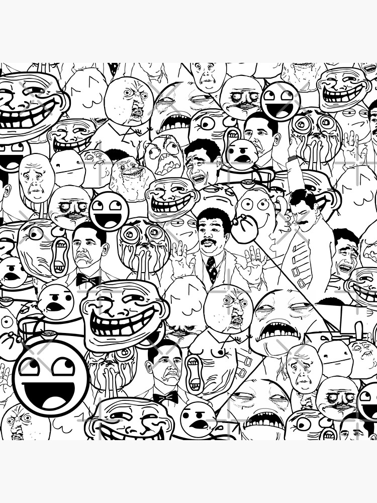 "Old School All Kind of MEME Pattern" Poster for Sale by Akirinha ...