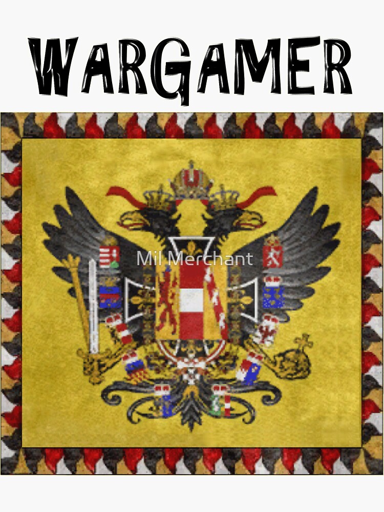 "Wargamer - Austrian Flag 1815 Napoleonic Period" Sticker for Sale by ...