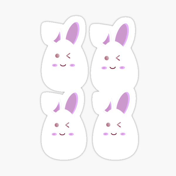 "cute kawaii rubbit " Sticker for Sale by TeNiTiART | Redbubble