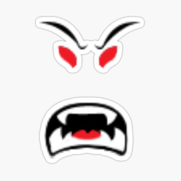 Pegatina «Cara del modo bestia | Roblox | Verde neón» de Totkisha1 ...