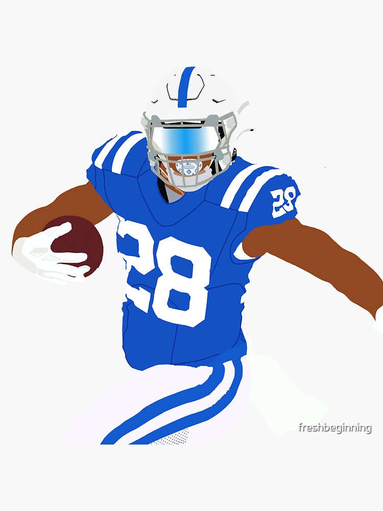 "Jonathan Taylor Indianapolis Colts" Sticker for Sale by freshbeginning ...