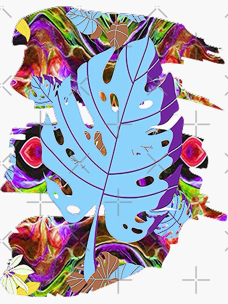 "Fantacy Forest Psychedelic Pattern with Leaves, 2,Graphic Psychedelic ...