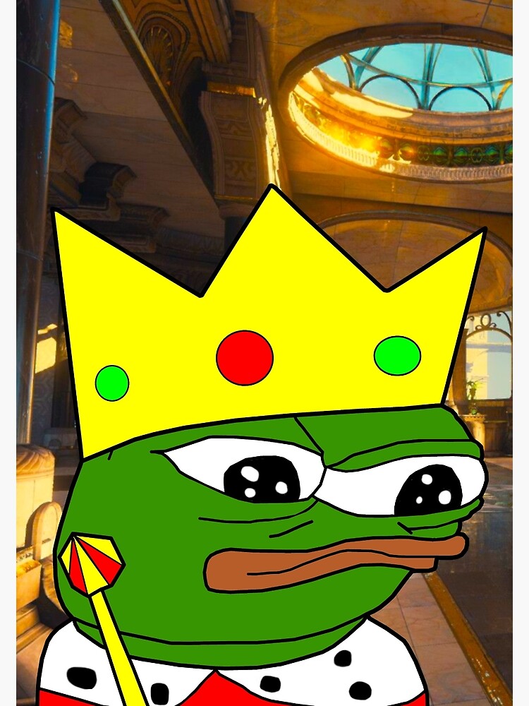 "King Pepe Royal Sceptre " Poster by Slav-Art | Redbubble
