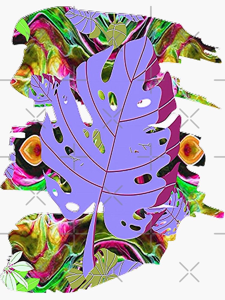 "Fantasy Forest Psychedelic Pattern with Leaves, 3,Graphic Psychedelic ...